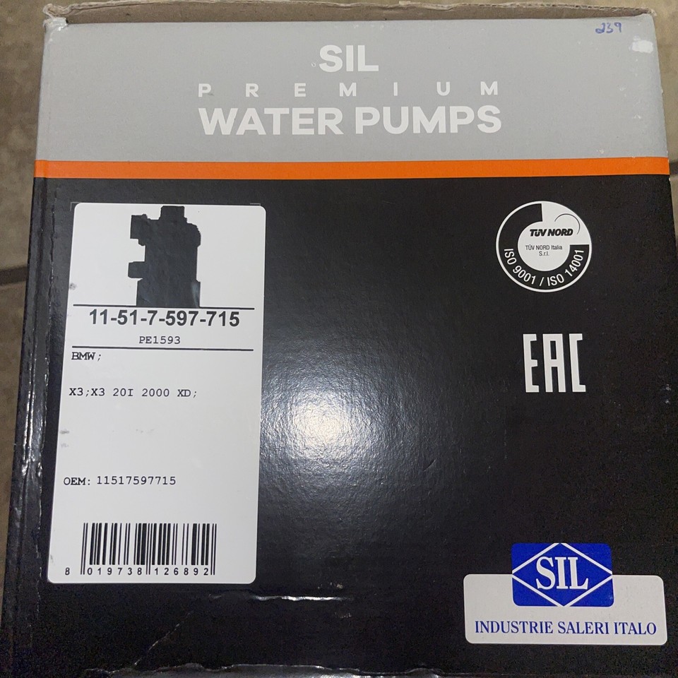 SALERI PE1593 Water Pump FOR BMW 11517597715 / 11515A81BE9 | eBay