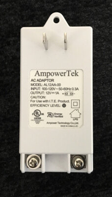 Original AmpowerTek AL12AA-00 AC Adaptor 12V 1A Plug In | eBay