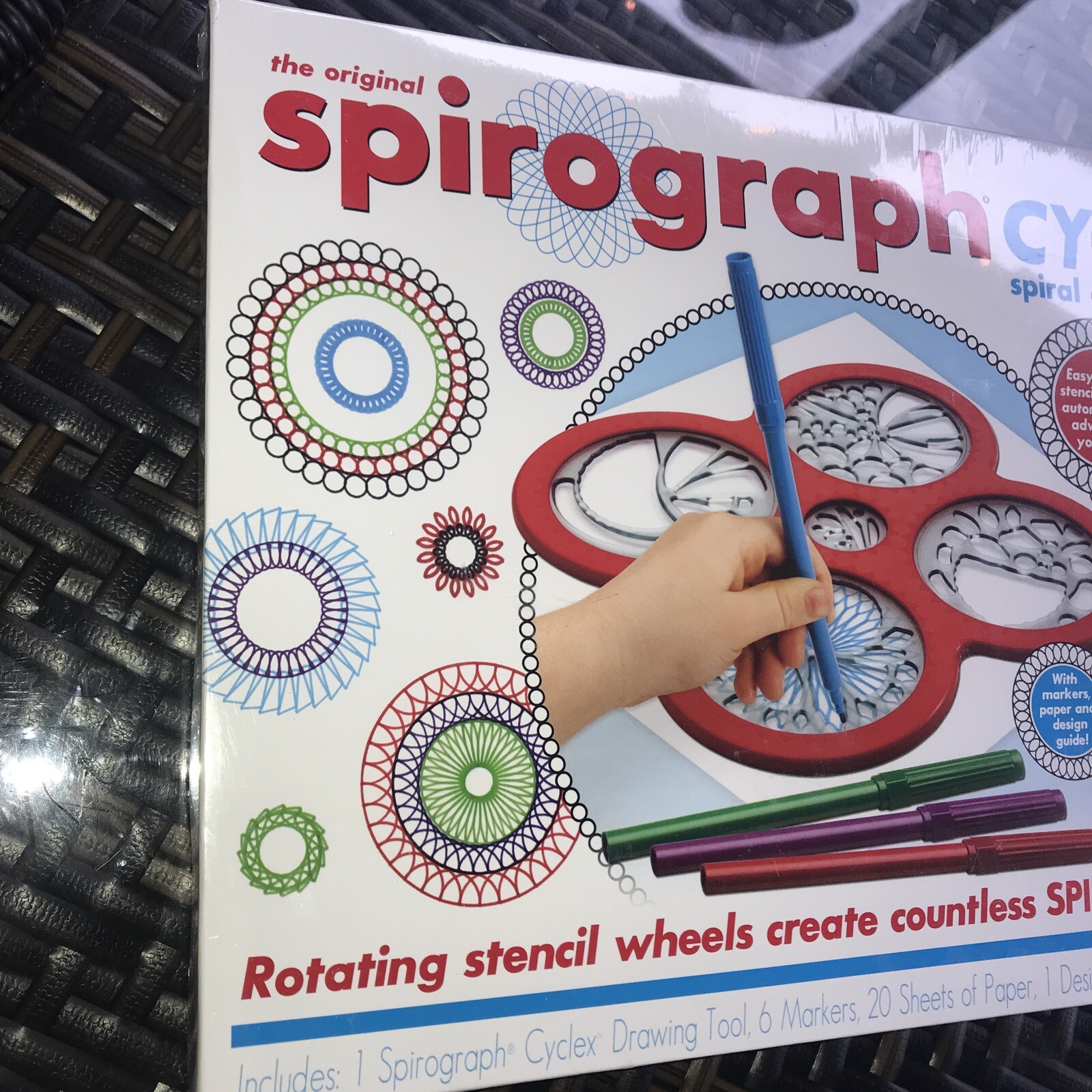 Spirograph Cyclex Spiral Drawing Tool Kit Bonus Colorful Vladis Flowers ...