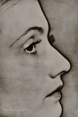 1930s/75 Vintage MAN RAY Solarized Woman Face Portrait Photo Engraving ...