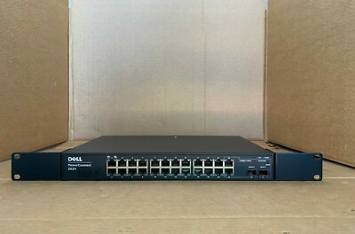 Dell PowerConnect 2824 with Brackets Dell 2824 Gigabit Managed Switch ...