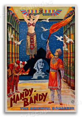 Handy Bandy - the Oriental Sorcerer 1920s Vintage Style Magician Poster ...