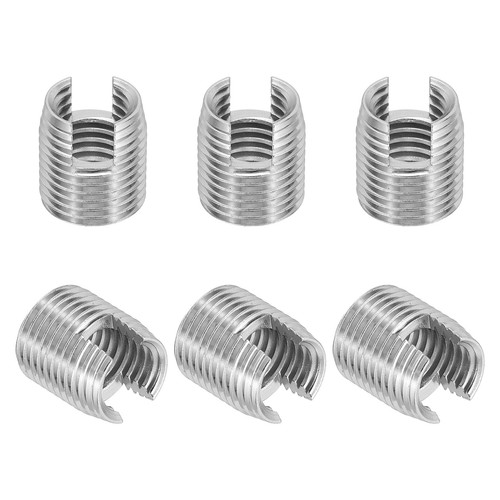 6 Pcs 303 Stainless Steel M12 x M16 x 18mm Self-Tapping Threaded ...