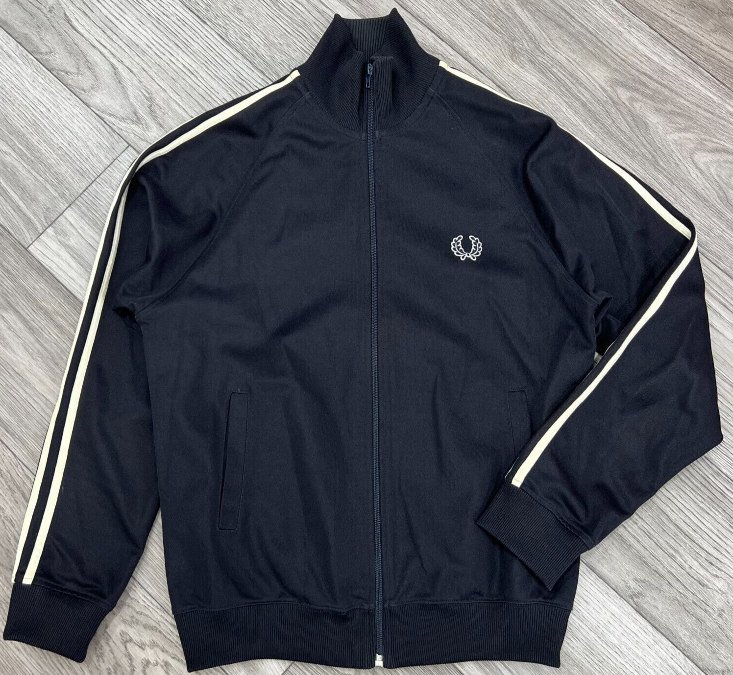 Men's Fred Perry Track Top Jacket Logo Vtg Size S - Gem
