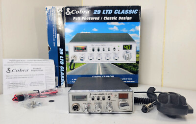 COBRA 25 LTD Classic CB Radio | 40-Channel Black/Chrome | Mic + Cables ...
