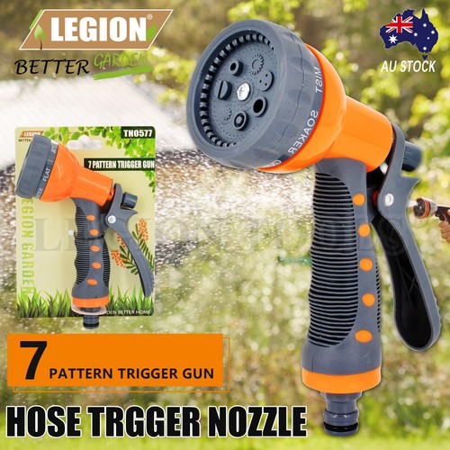 7‑Pattern Garden Hose Spray Nozzle Trigger Gun Watering Tool Adapter ...