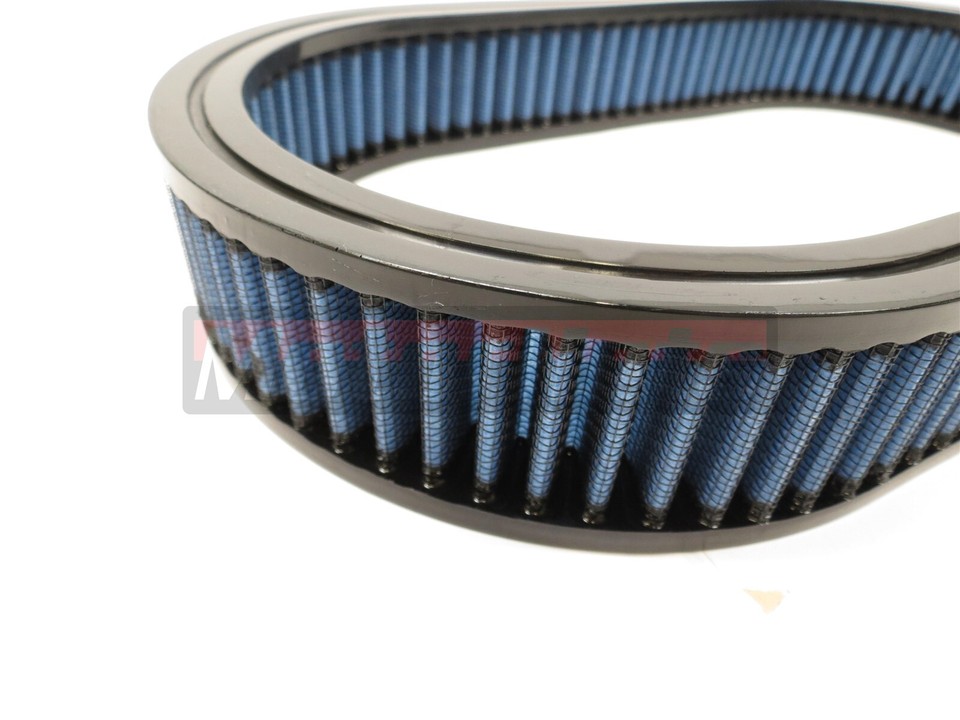 15"x2" Blue Oval Washable Air Cleaner Element Filter Chevy Ford SBC BBC ...
