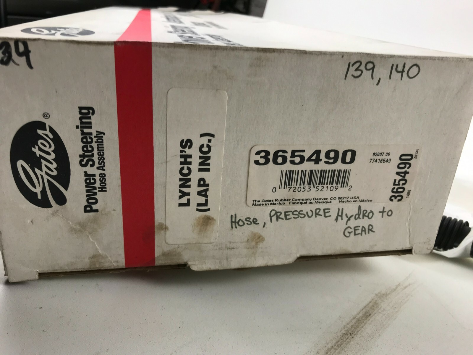 Power Steering Pressure Line Hose Assembly-Pressure Line Assembly Gates ...