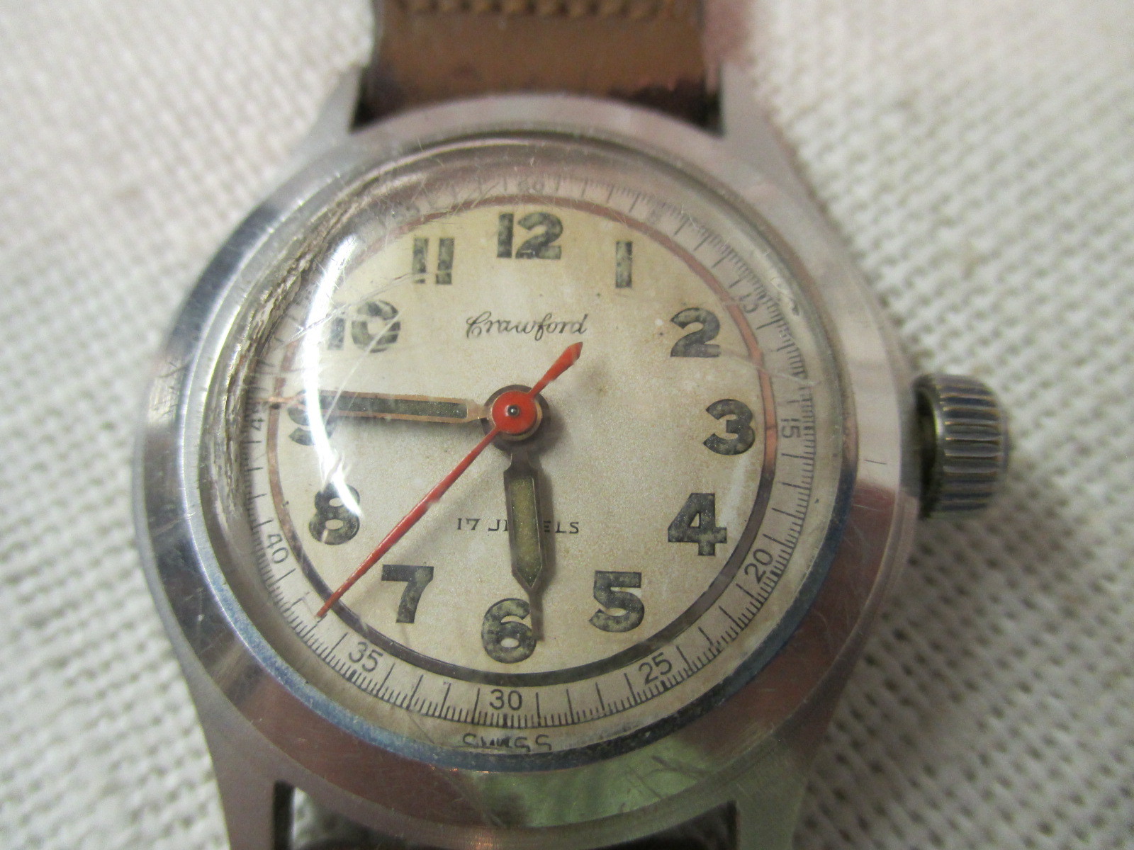 Vintage Crawford Wrist Watch 17 Jewels Wearever Sportsman Runs | eBay