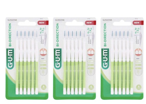 * LOT DE 3* GUM brossettes interdentaires cure dent Bi direction 0,7mm ...