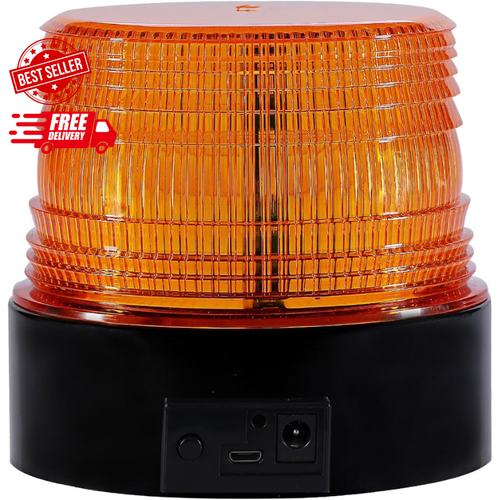 Magnetic Wireless Beacon Light, Rechargeable Emergency Flashing Warning ...