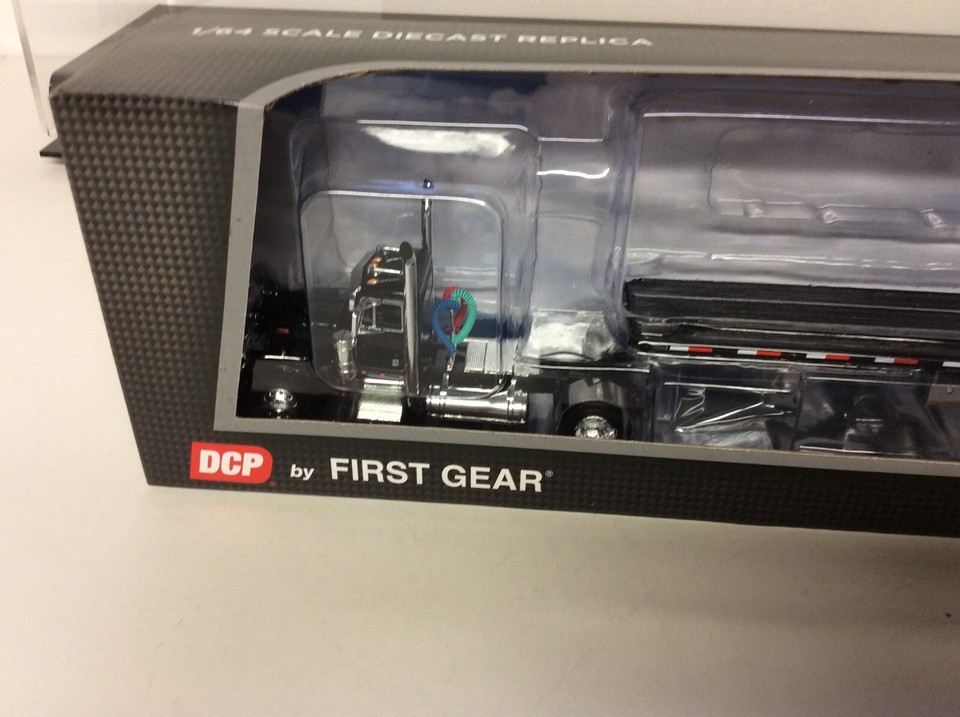 DCP Peterbilt Single Axle Day Cab 379w/28.5 Flatbed Trailers.New in Box ...