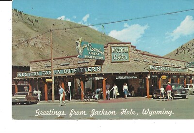 POSTCARD GREETINGS FROM JACKSON HOLE WYOMING | eBay