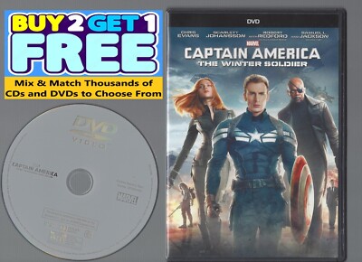 Captain America: the Winter Soldier (DVD 2014) Marvel Epic Disc & Cover ...