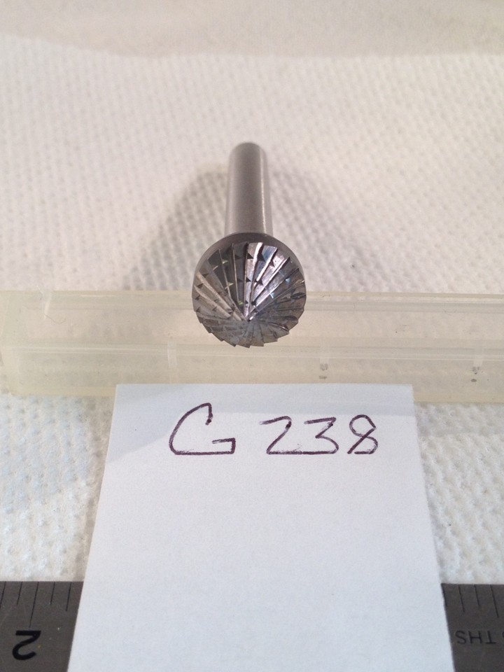 1 NEW FALCON / SGS 1/4" SHANK CARBIDE BURR SK-5 SINGLE LINE CUT 90 ...