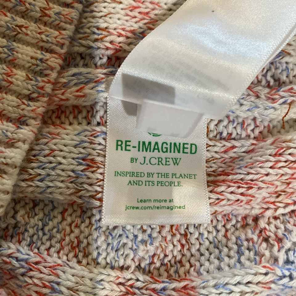 J. Crew Cotton Blend Cable Knit Crew Neck Sweater Women Size Small Pink ...