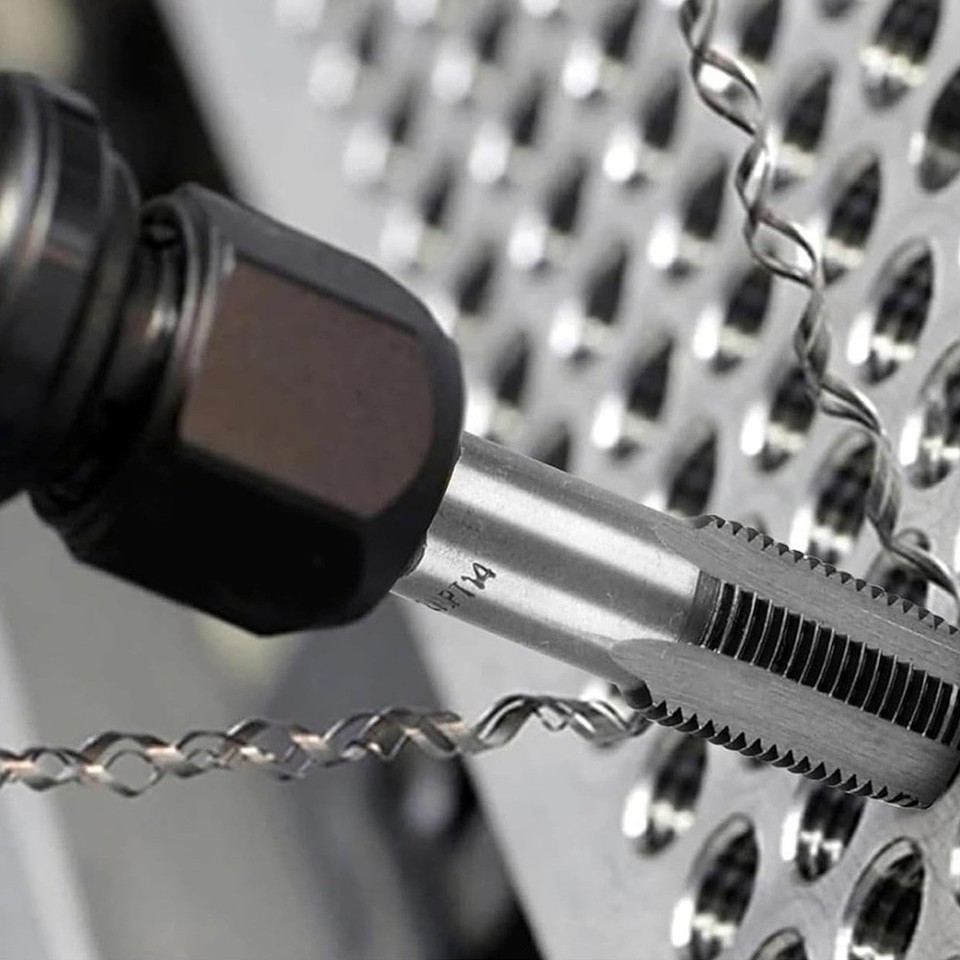 6-Piece NPT Pipe Tap Set, Precision Carbon Steel Taper Tap Set with ...