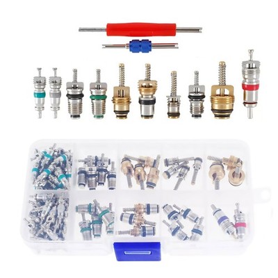102pcs Car R12 & R134a Air Conditioner Valve Core Remover Installer ...