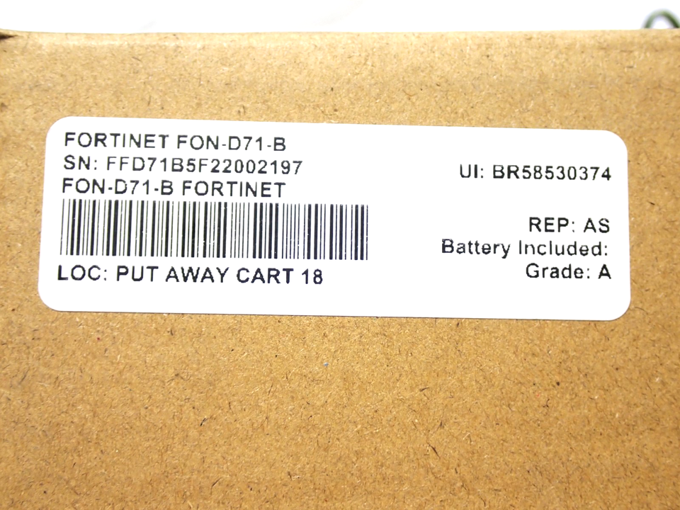 Fortinet - FON-D71-B Fortinet FortiFone D71 LOT OF [4] CORDLESS PHONE ...