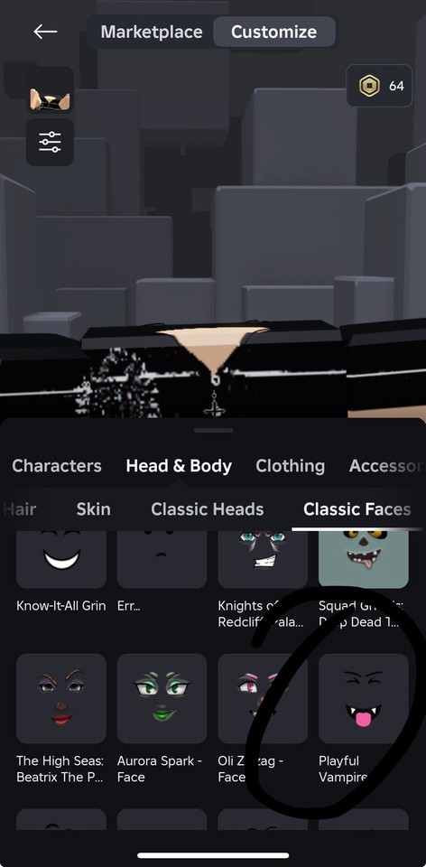 Roblox Cheap Playful Vampire Face | eBay