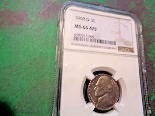 1958 D NGC GRADED MS66 6FS Jefferson Nickel | eBay