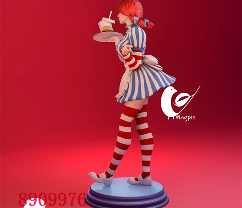 Wendys 3D Printing Figure Unpainted Model Sculpture GK Blank Kit New ...