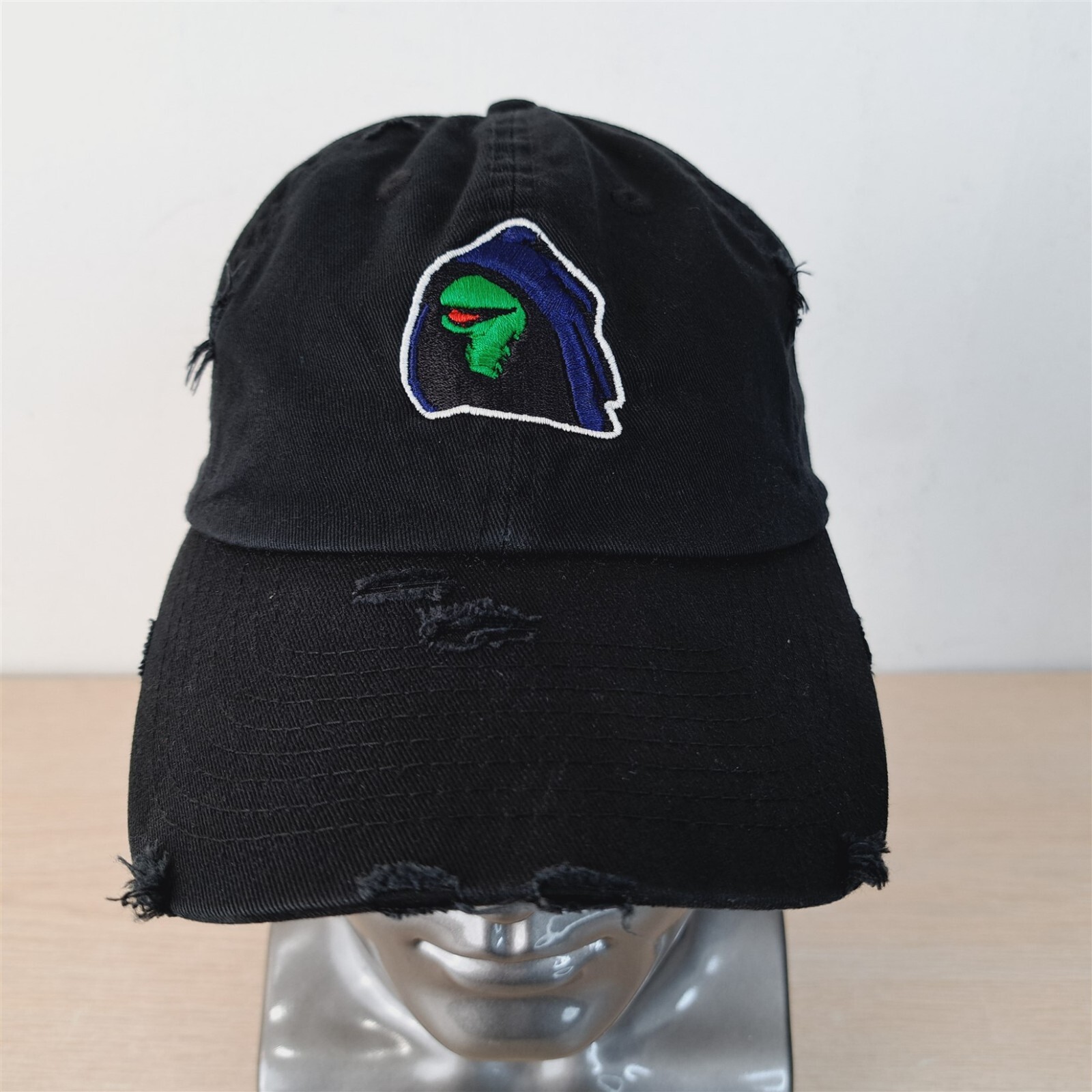 EVIL KERMIT THE FROG MEME DISTRESSED ADJUSTABLE STRAP… - Gem