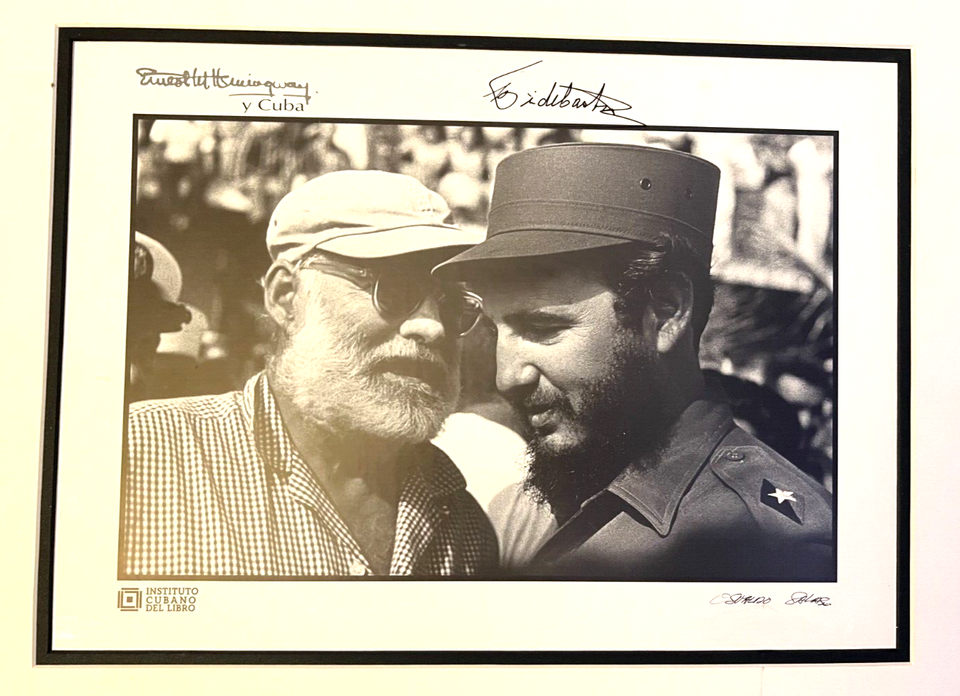 Fidel Castro Autograph & Ernest Hemingway Photograph (Christie's ...