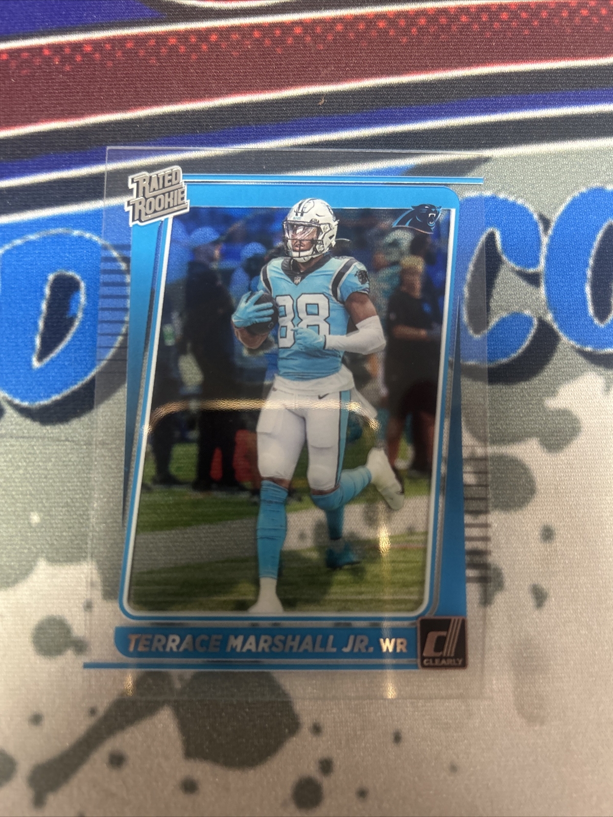 2021 Clearly Donruss Terrace Marshall Jr Rated Rookie RC #67 Panthers ...