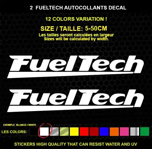 2 FUELTECH sticker Genuine decal sticker WATERPROOF STICKERS | eBay