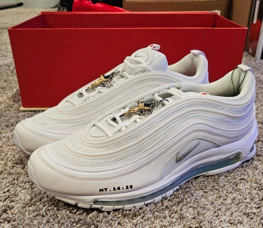 MSCHF x Nike Air Max 97 "Jesus Walk on Water " Men's size 11 US | eBay
