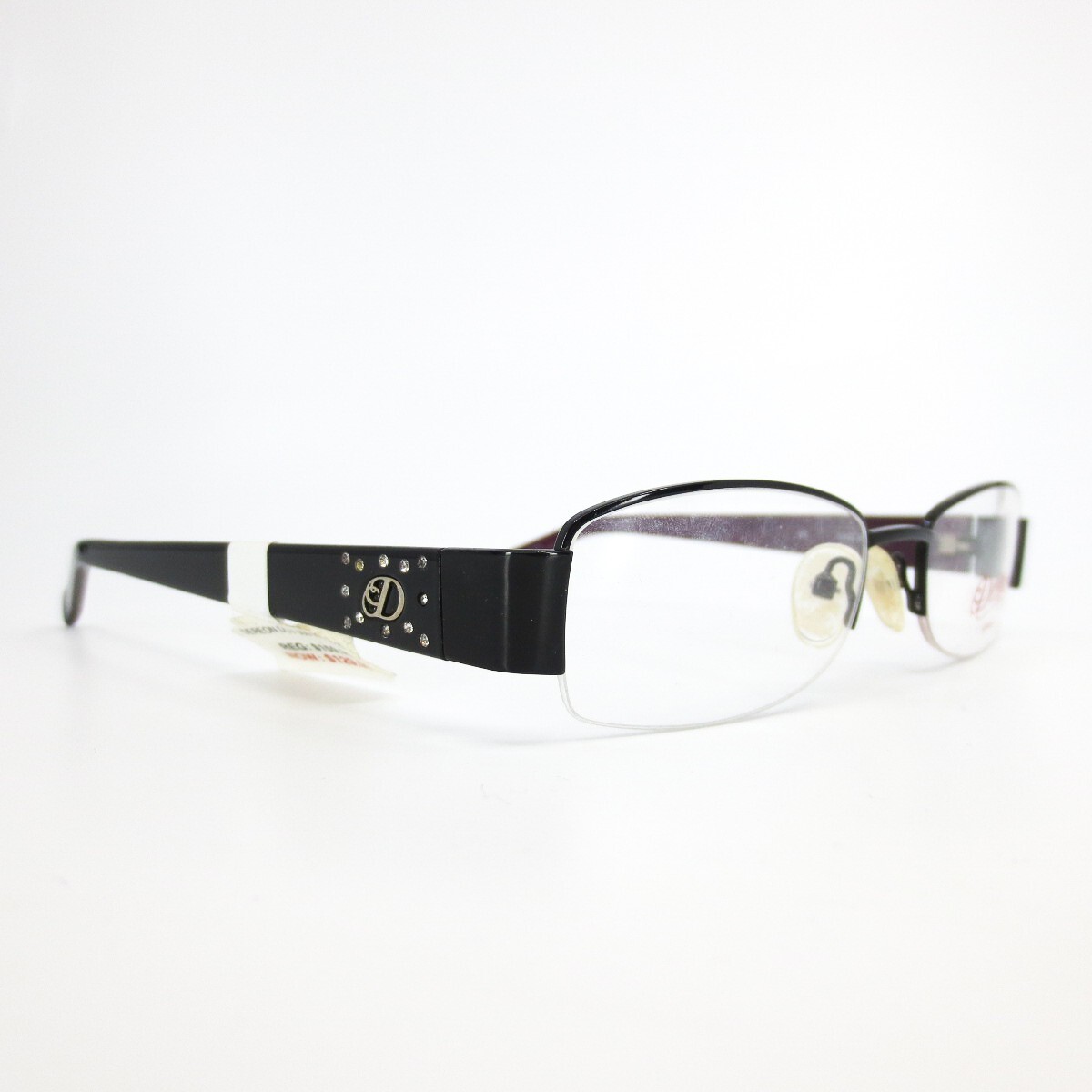 Dereon Eyewear DOV509 001 Black Rectangular Half Rim Eyeglasses Frame ...