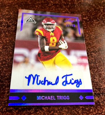 2021 Gold Leaf Rookies MICHAEL TRIGG "PURPLE" Spectrum RC Autograph #'d ...