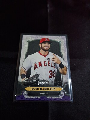 2014 TOPPS TRIPLE THREADS AMETHYST SP #15 JOSH HAMILTON LOS ANGELES ...