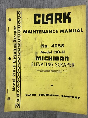 Manuals & Books - Clark Michigan
