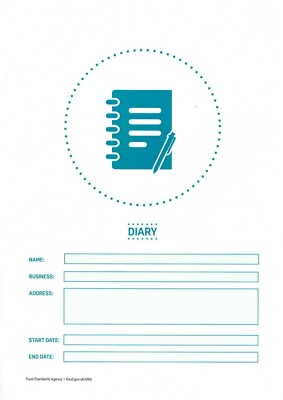 SFBB Safer Food Better Business Caterers 12 Month Diary Refill 2 Hole ...