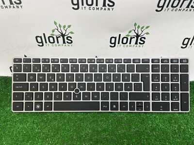 Used Genuine HP EliteBook 8560p 8570p SWE FINN Keyboard QWERTY 641181 ...