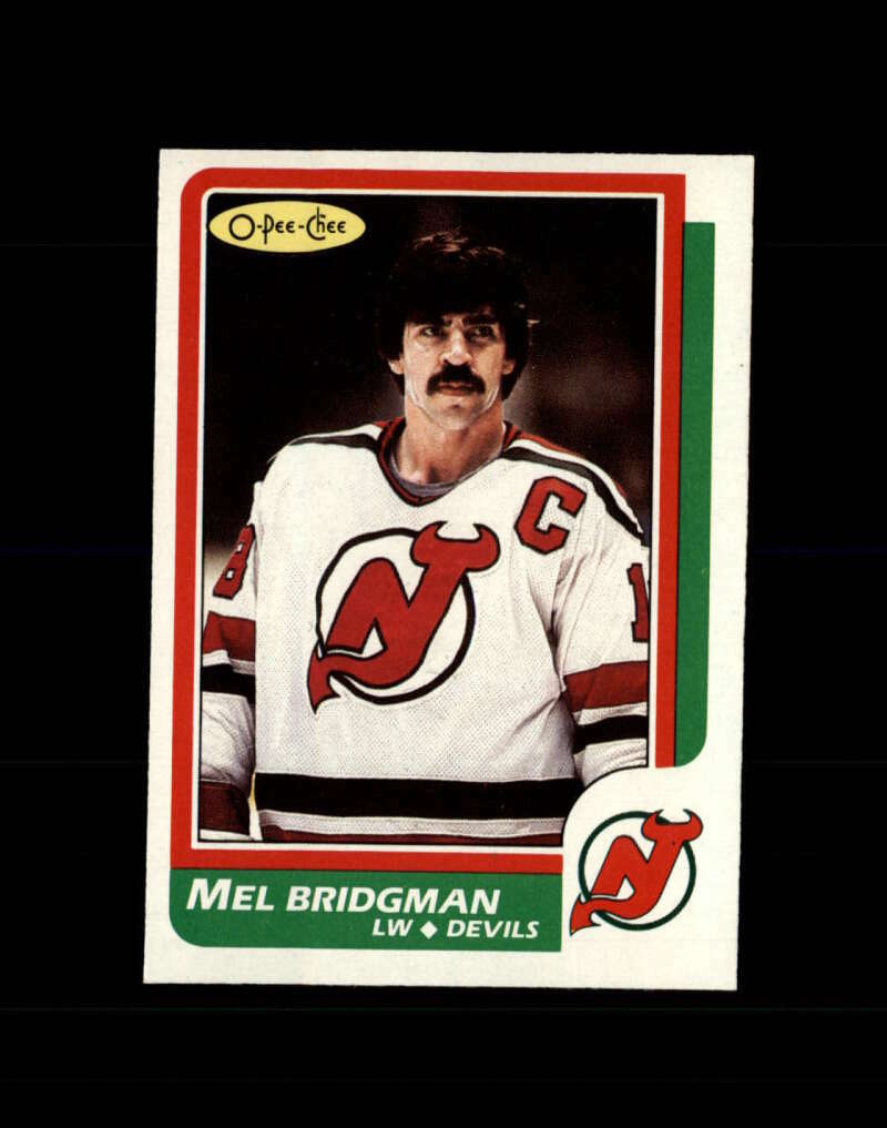 1986 O-Pee-Chee Hockey #136 Mel Bridgman STARX 7.5 NM+ CS73745 | eBay