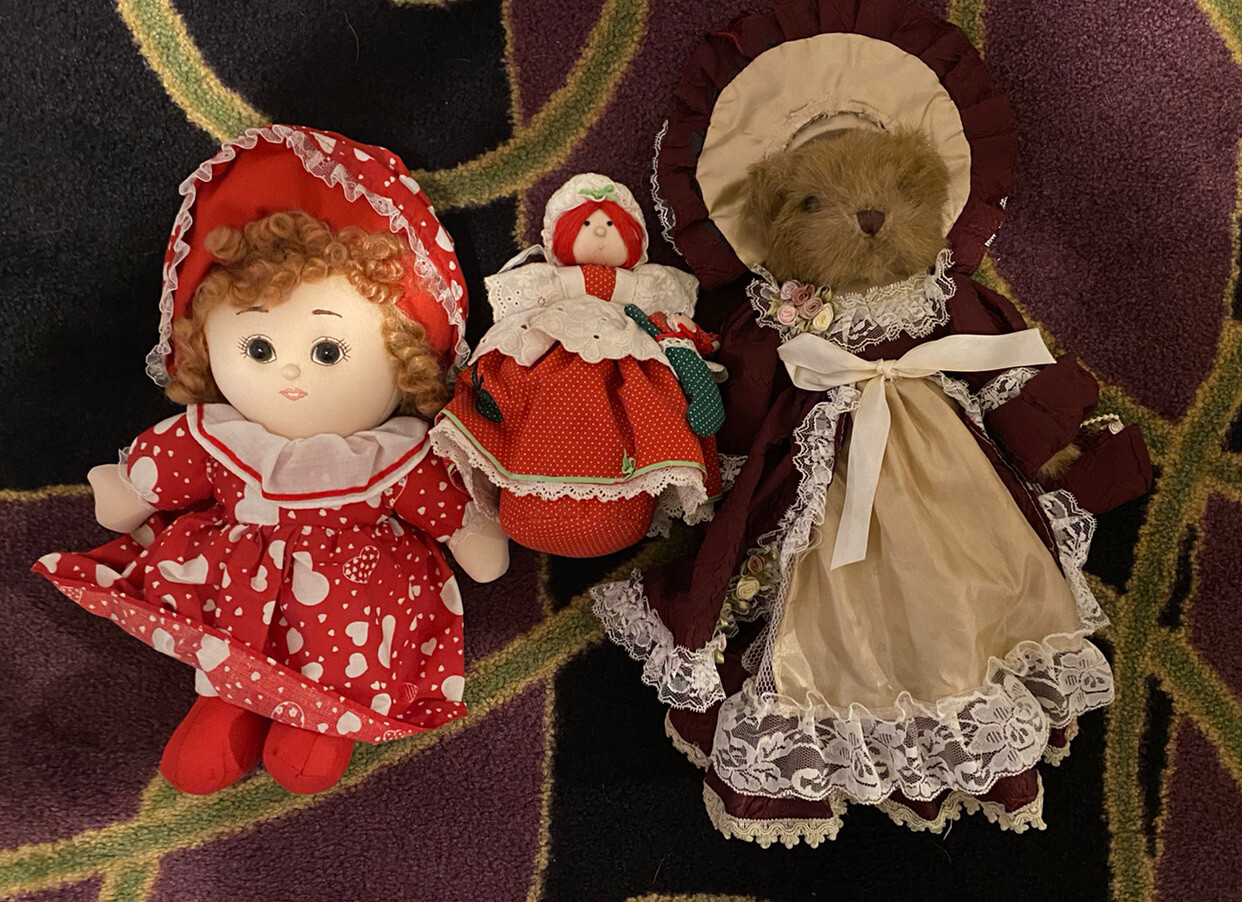 Toy Doll Lot, Kingstate Bear, Cuddle Wit Doll, Christmas Doll ...