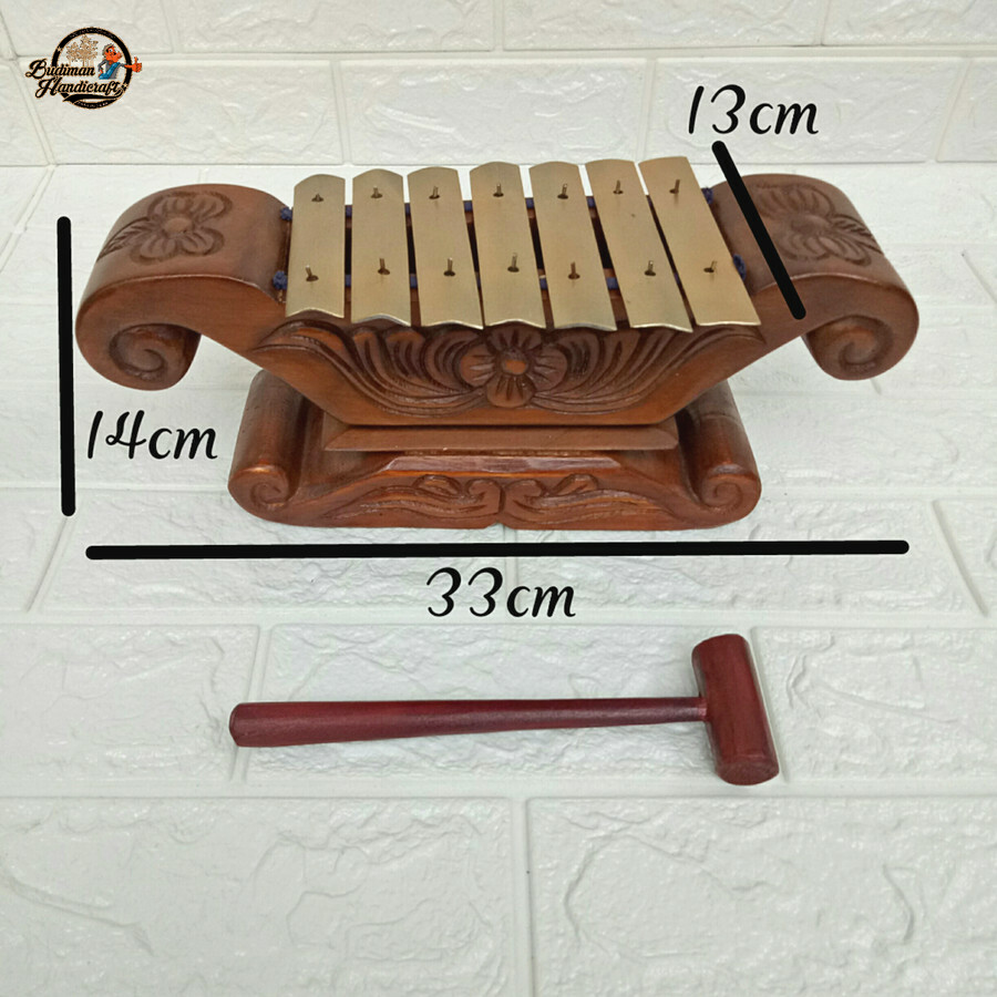 Saron Gangsa Gamelan 7-tones with Wood Carving Traditional Musical ...