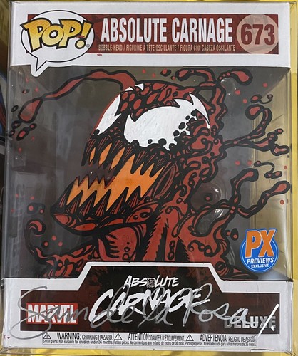 Sam De La Rosa Signed And Sketched Absolute Carnage Funko Pop Beckett ...