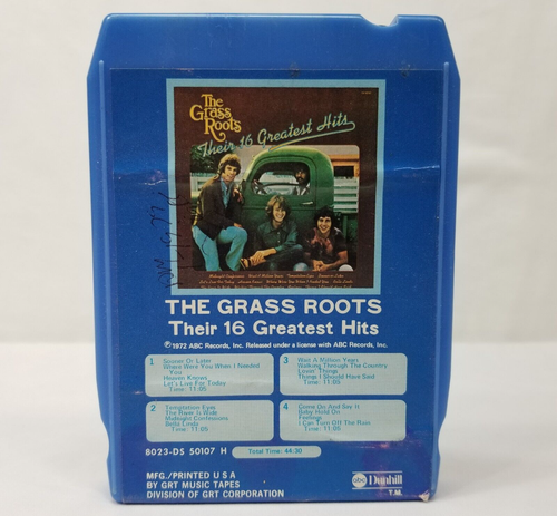 Creed Bratton The Grass Roots Their 16 Greatest Hits 8 Track Tape ...