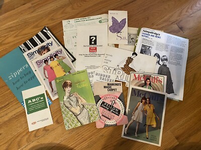 Lot Of 1960s Sewing/Tailoring Educational Booklets And Pamphlets | eBay
