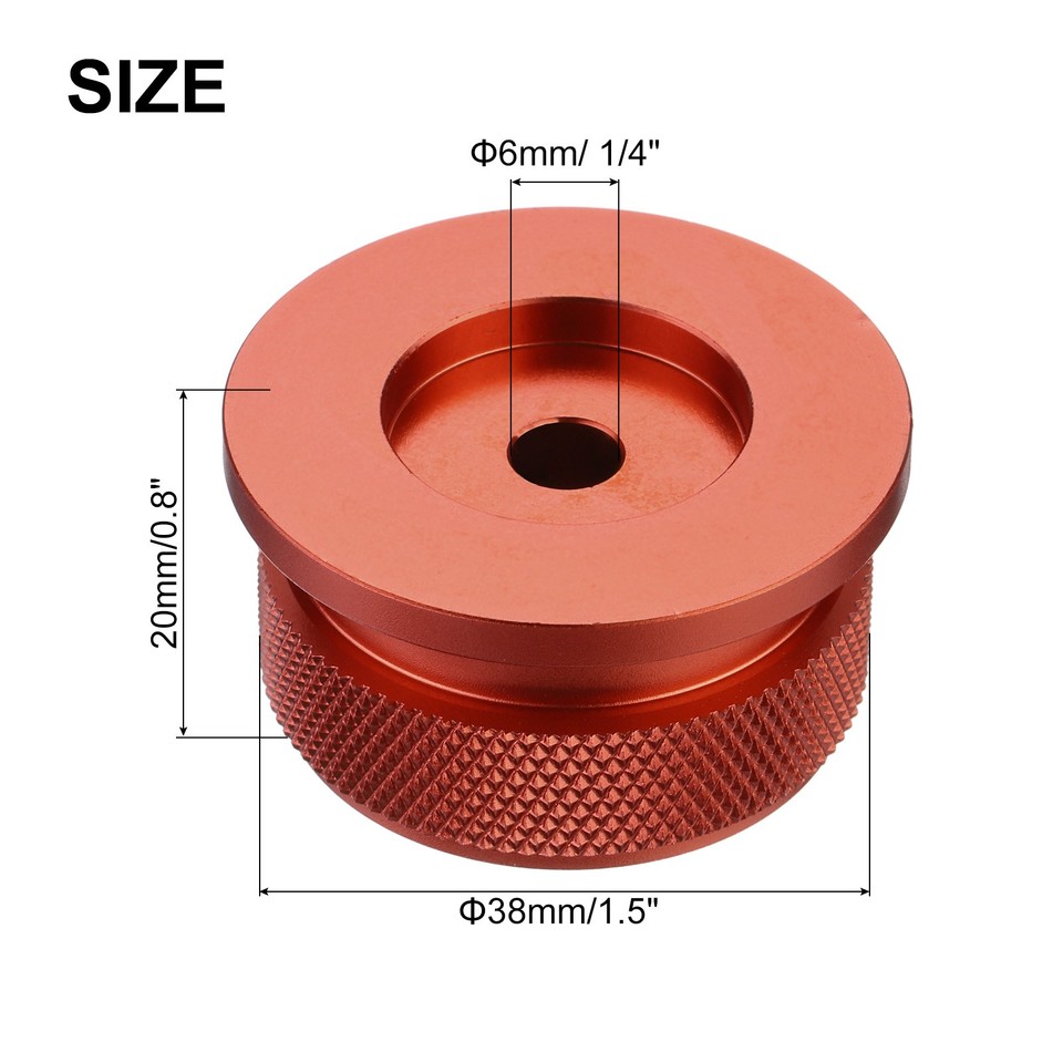 Aluminium Potentiometer Knobs 1/4"x1.5" Volume Tone Control Knobs Red ...