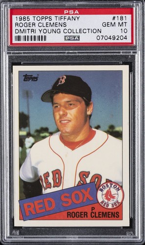 1985 TOPPS TIFFANY #181 ROGER CLEMENS PSA 10 | eBay