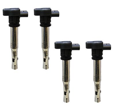 Set of 4 Denso Direct Ignition Coils for Audi A3 A4 A5 Quattro VW CC ...