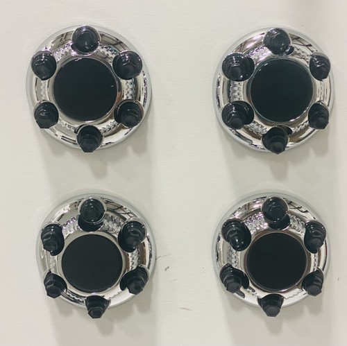 Set Of Four 6 Lug Chrome Center Caps For Chevy And GMC Trucks 16" And ...