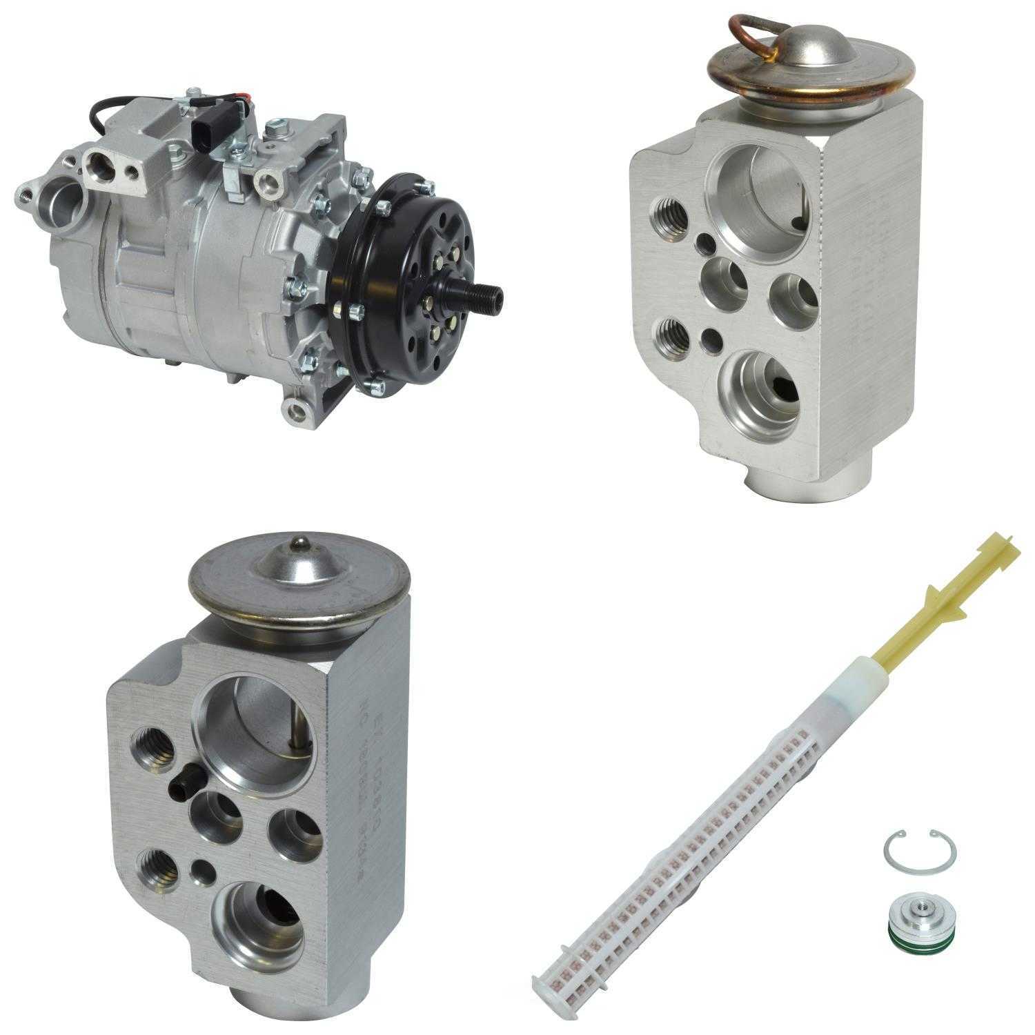 A/C Compressor Kit-Short Compressor Replacement Kit fits 04-07 Touareg ...