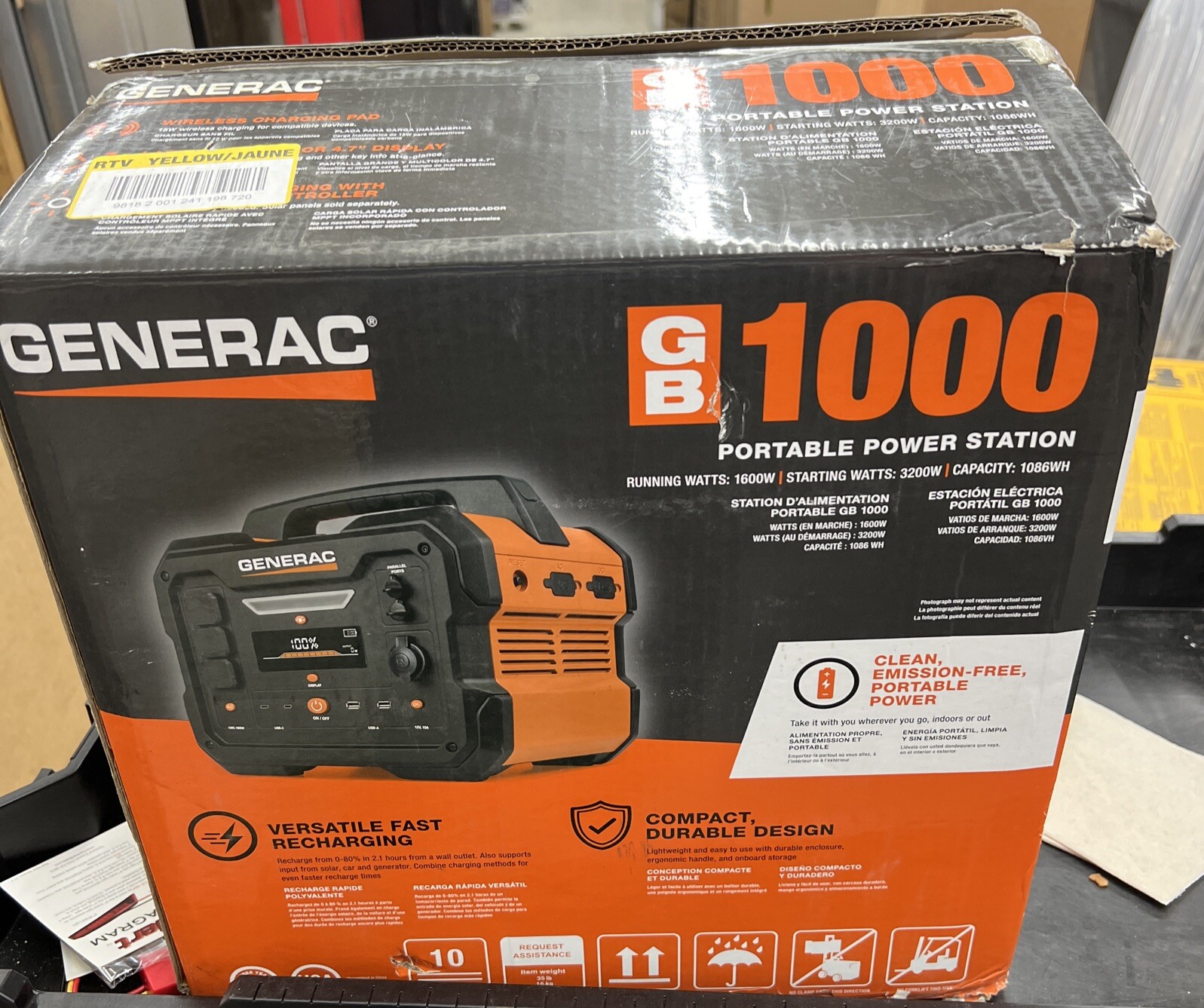 Generac GB1000 1600W Power Generator - 8025 696471091908 | eBay