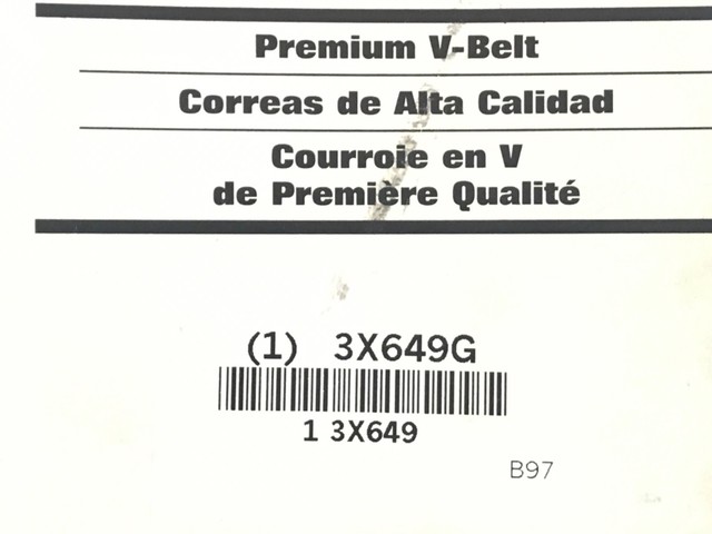 Dayton 3X649G V Belt B97 / 21/32 X 100" for sale online | eBay